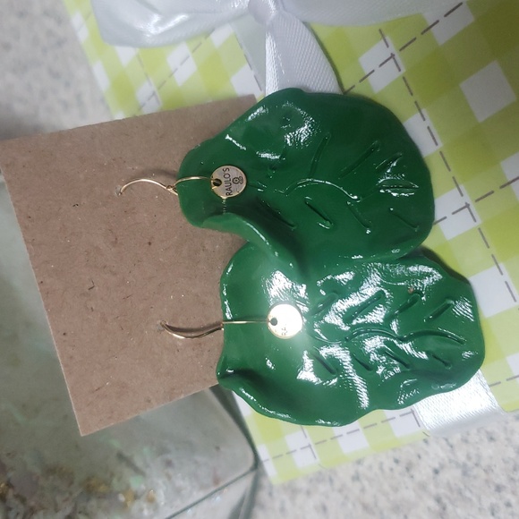 Raulo's Treasures | Jewelry | Green Leaf Clay Earrings | Poshmark